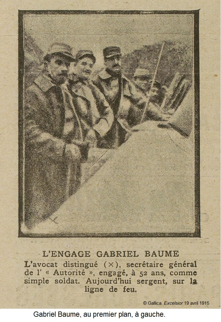 BAUME Gabriel Athanase Antoine Marie (1863-1936)